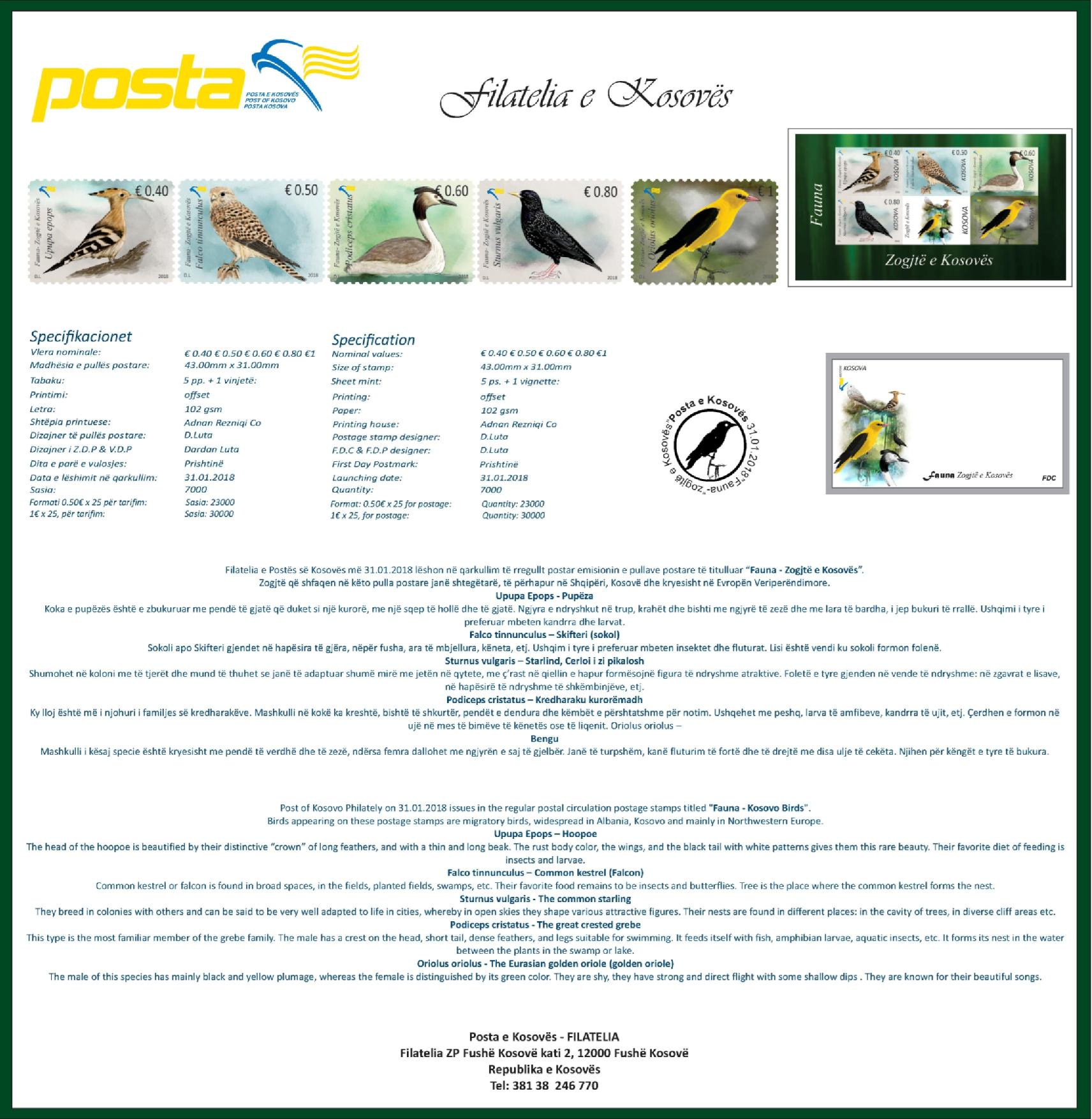 Zogjtë e Kosovës 31.01.2018 - Posta e Kosovës