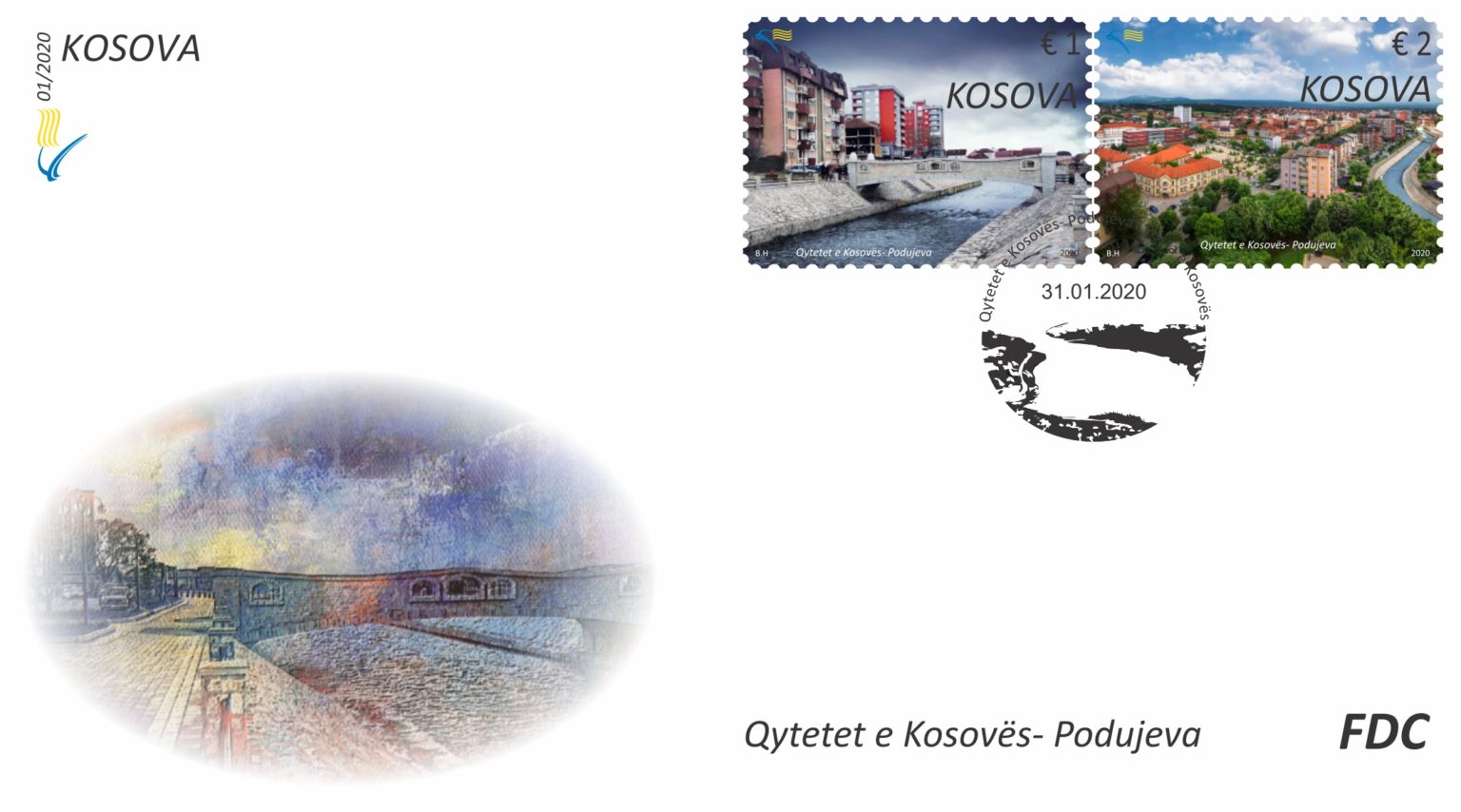 Qytetet e Kosovës – Podujeva - Posta e Kosovës